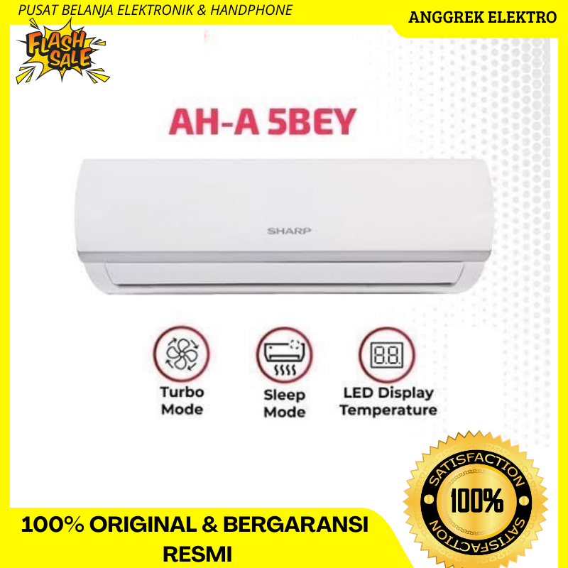 Jual Ac Sharp 1/2 PK BEY/ BBY low wat 350w garansi resmi free vacum ...
