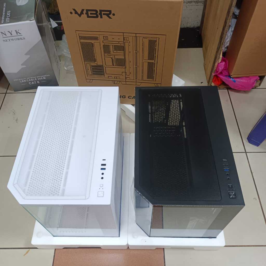 Jual Casing Komputer Gaming VBR Z77 M-ATX Asthetic Dual Chamber ...