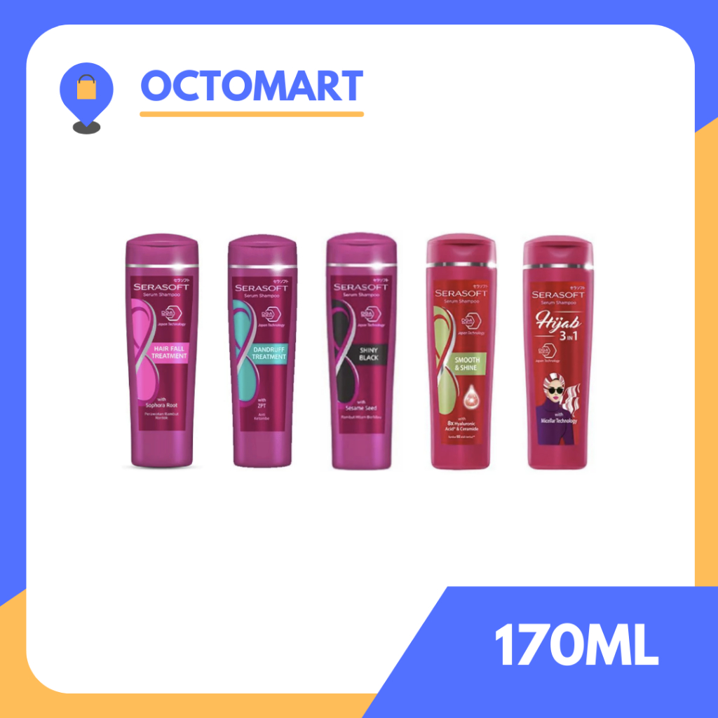 Jual SERASOFT Shampoo 170ML / Shampo / Sampo Hairfall / Dandruff ...