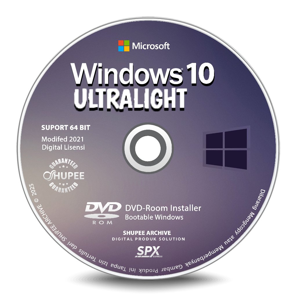 Jual Bisa COD - DVD Windows® 10 Ultralight Gamer Version (22H2 64BIT ...