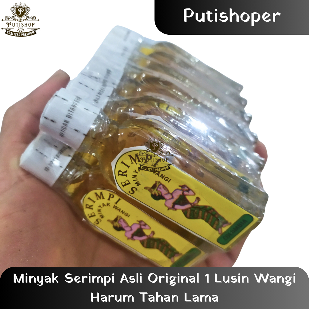 Jual Minyak Wangi Serimpi Asli Original 1 Lusin, Botol Kaca Tebal ...