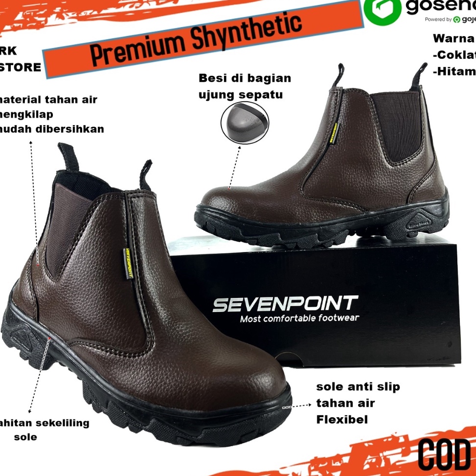 Jual Recomended Sepatu Safety Pria Septi Shoes Boots Uni Septy Proyek ...