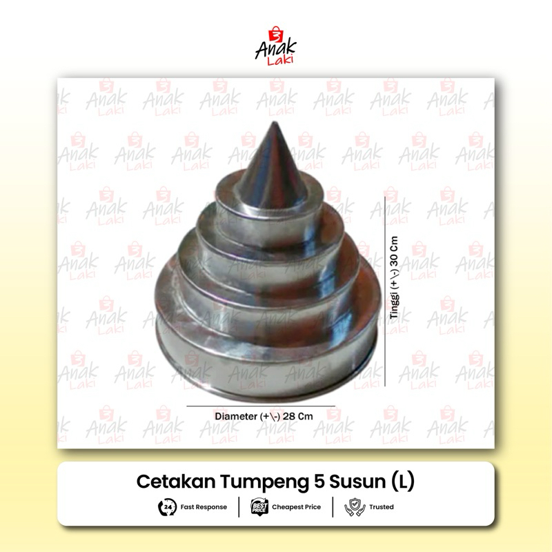 Jual Cetakan Nasi tumpeng Besar 5 Susun Ukuran (L) | Shopee Indonesia