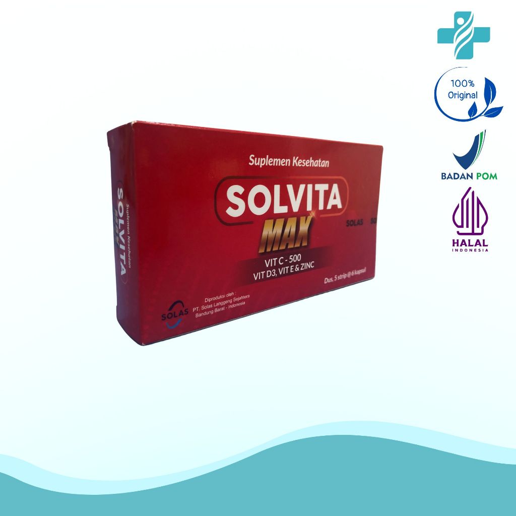 Jual SOLVITA MAX kaplet | Vitamin C & Zinc Sulfate | Shopee Indonesia