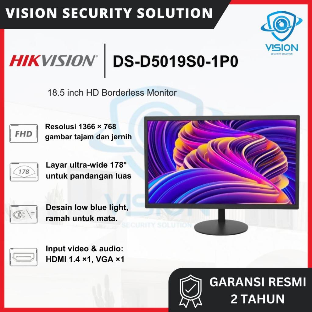 Jual Monitor Hikvision 19inch DS-D5019S0-1P0 1 Monitor HD LED 18.5 Monitor Cctv Best Seller ...