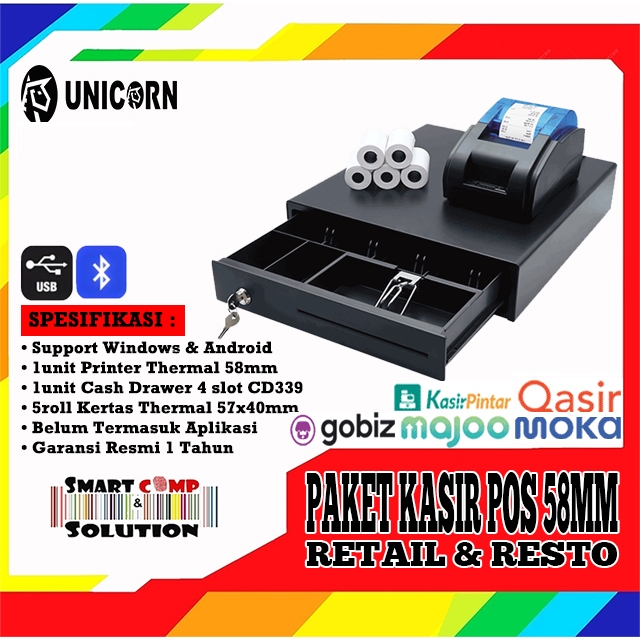 Jual Paket POS Kasir Retail & Resto - Printer Xprinter 58IIZ / Cash ...