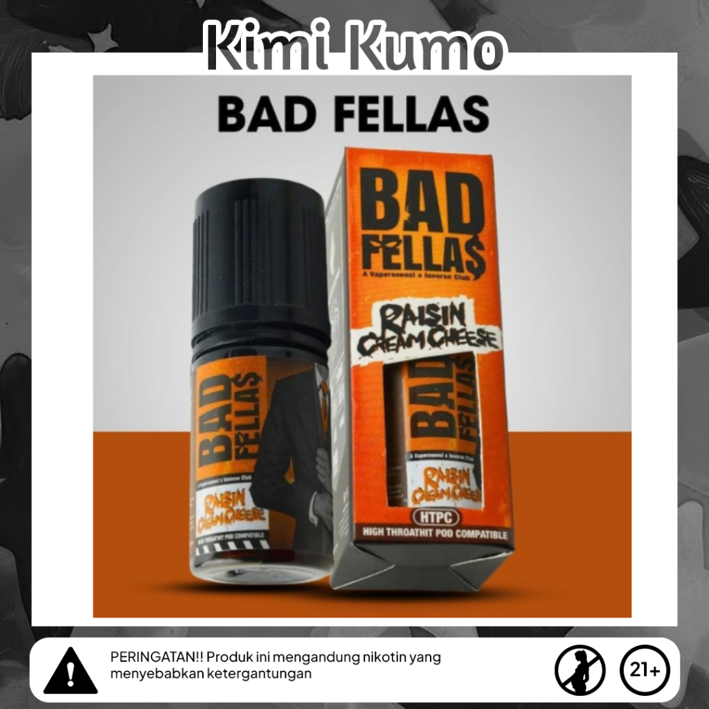 Jual BAD FELLAS RAISIN CREAM CHEESE PODS FRIENDLY 30ML ORIGINAL ...