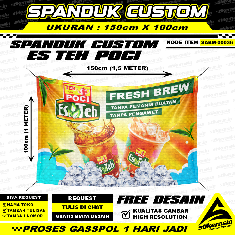 Jual Spanduk Es Teh Poci Custom Banner Jualan EsTeh SpandukMurah ...