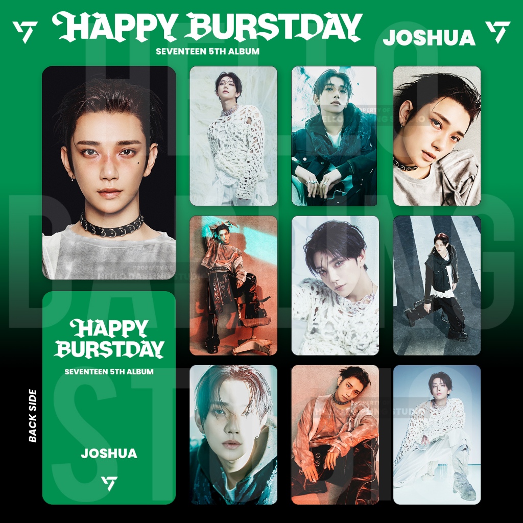 Jual 10 SVT Happy Burstday JOSHUA HONG Photocard set. Unofficial. Fan Made. | Shopee Indonesia