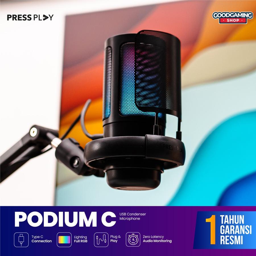 Jual Pressplay PODIUM C Condenser Microphone Type-C USB by Press Play ...