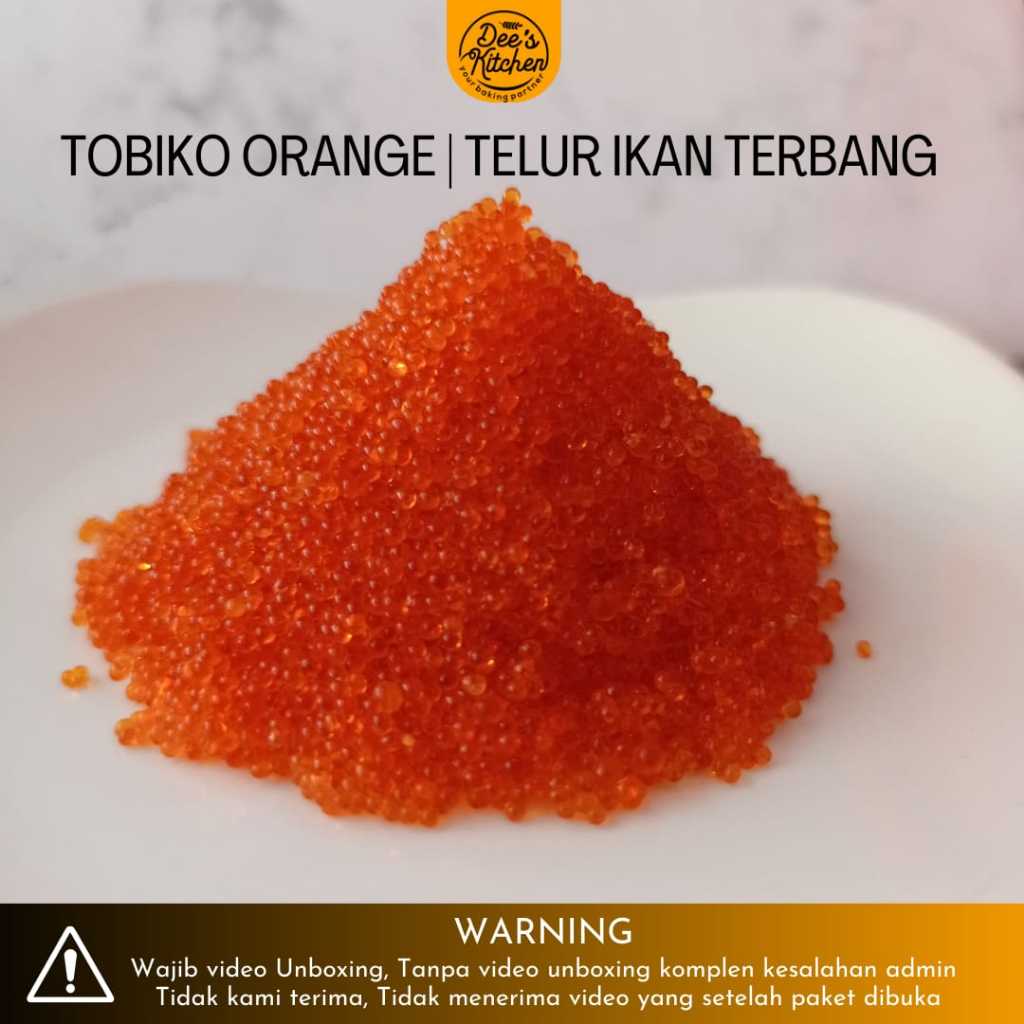 Jual TOBIKO ORANGE 500 gram | Shopee Indonesia