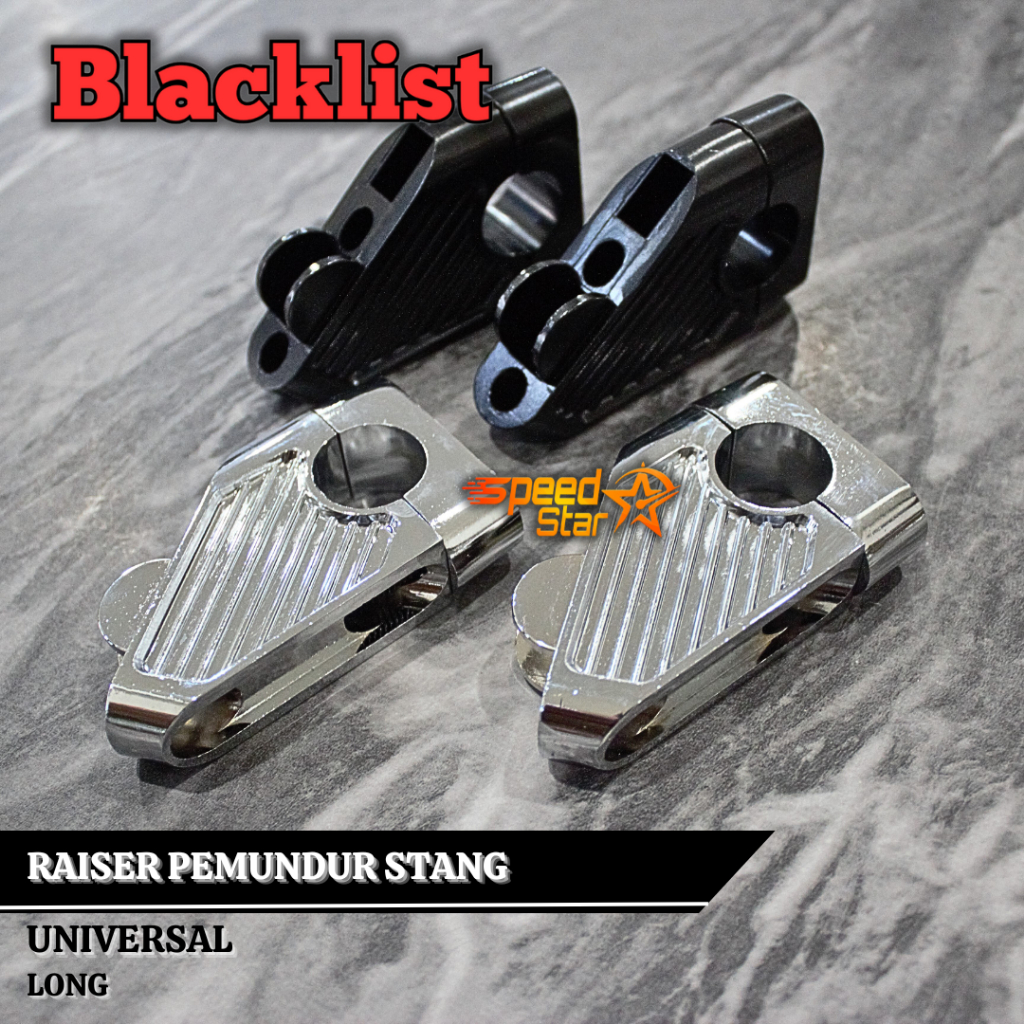 Jual Raiser Pemundur Stang Panjang Blacklist Raiser Riser Kleman Stang ...