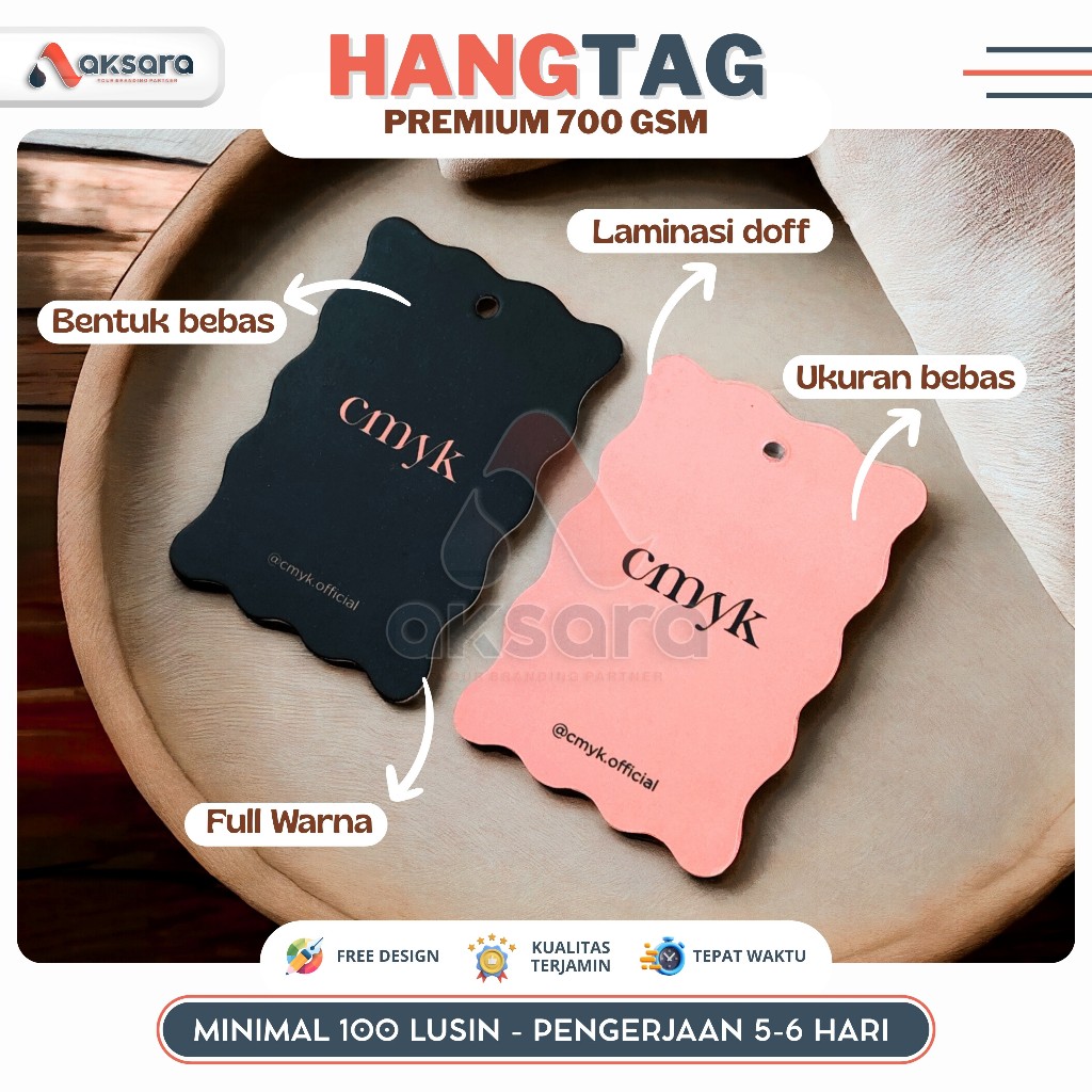 Jual (HANGTAG TEBAL 700 GRAM) Hangtag Pakaian, Tag Baju Baru, Merek ...