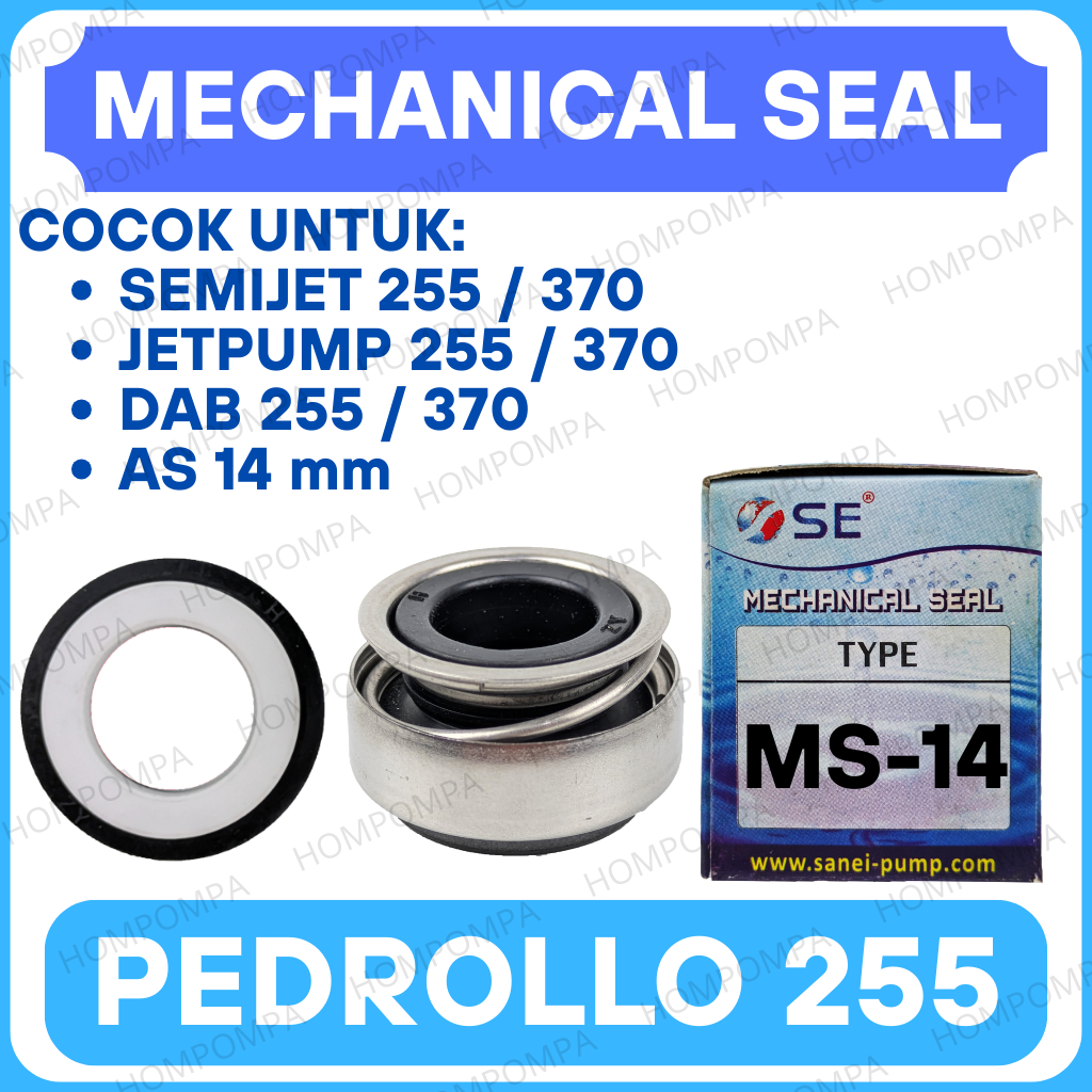 Jual MECHANICAL SEAL PEDROLLO PDL 255 / MS-14 SAN-EI - SIL MEKANIK SPAREPART POMPA AIR JETPUMP ...