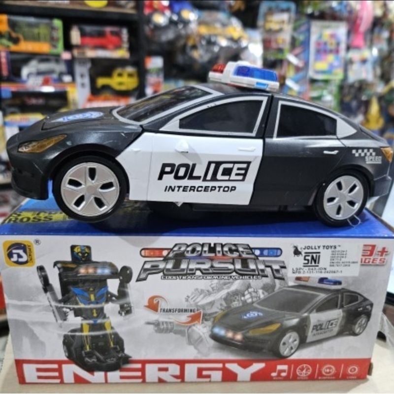 Jual mobil polisi berubah jadi robot | Shopee Indonesia