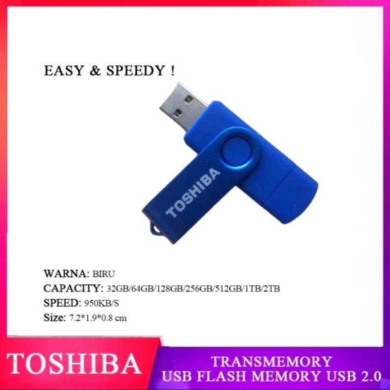 Jual USB OTG Flash Drive Disk Flasdisk Toshiba Iphone Android 4 In 1 ...