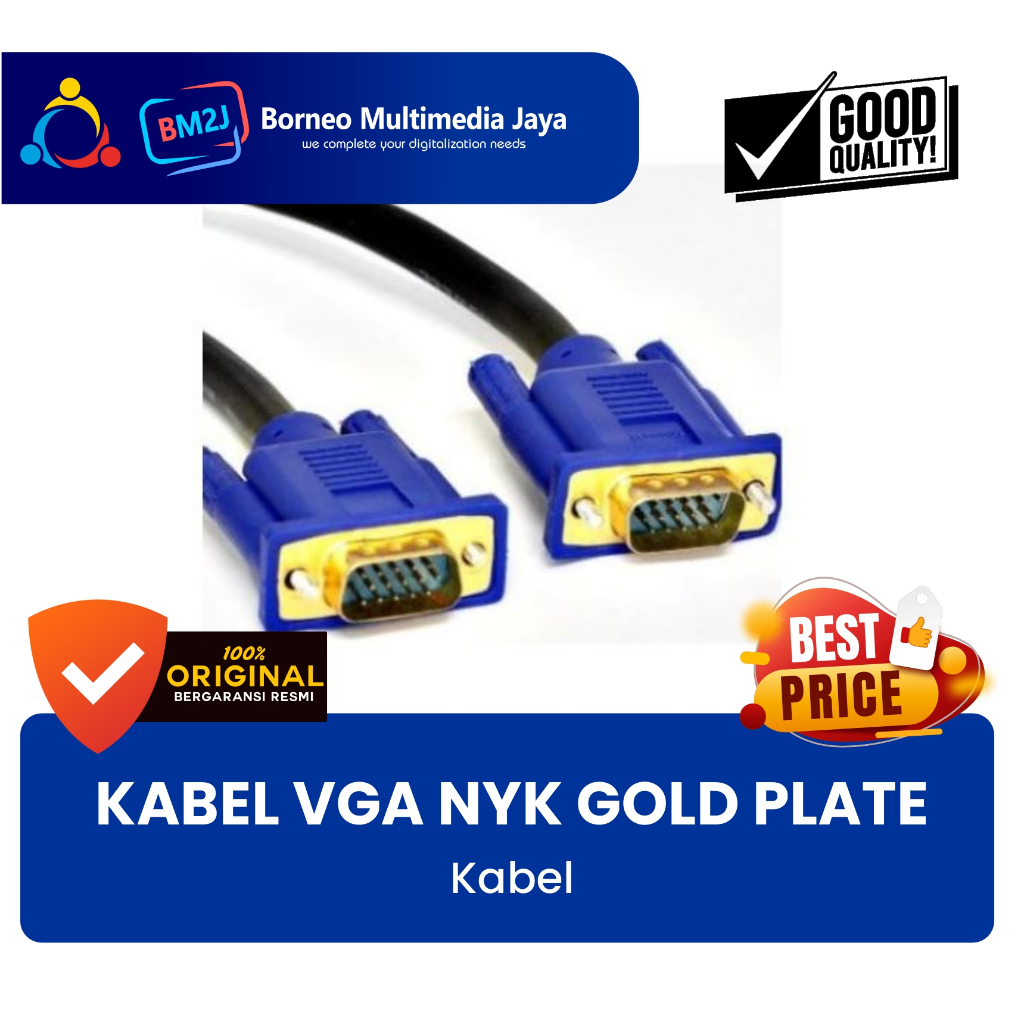 Jual Cable NYK Kabel VGA GOLD PLATE | Shopee Indonesia
