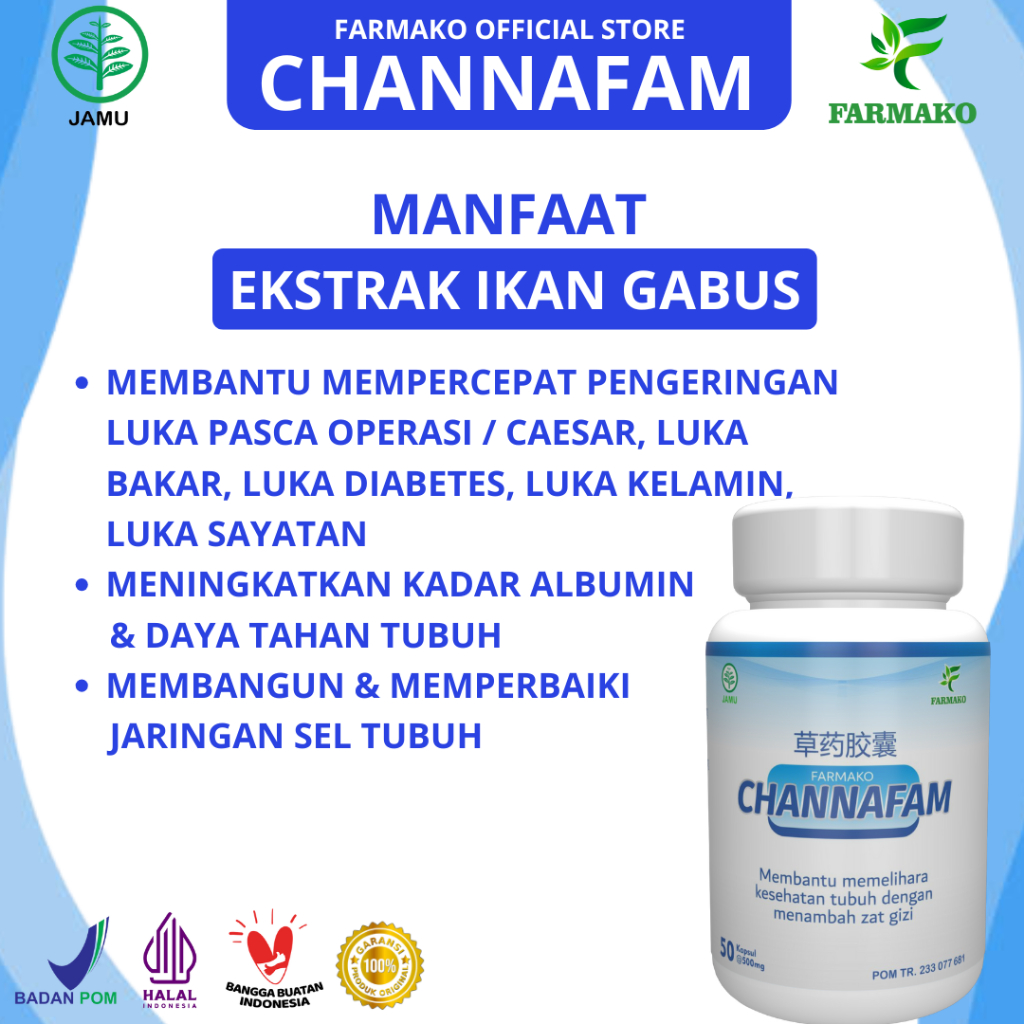 Jual Channafam Obat Pengering Luka Bakar Pasca Operasi Caesar Diabetes ...