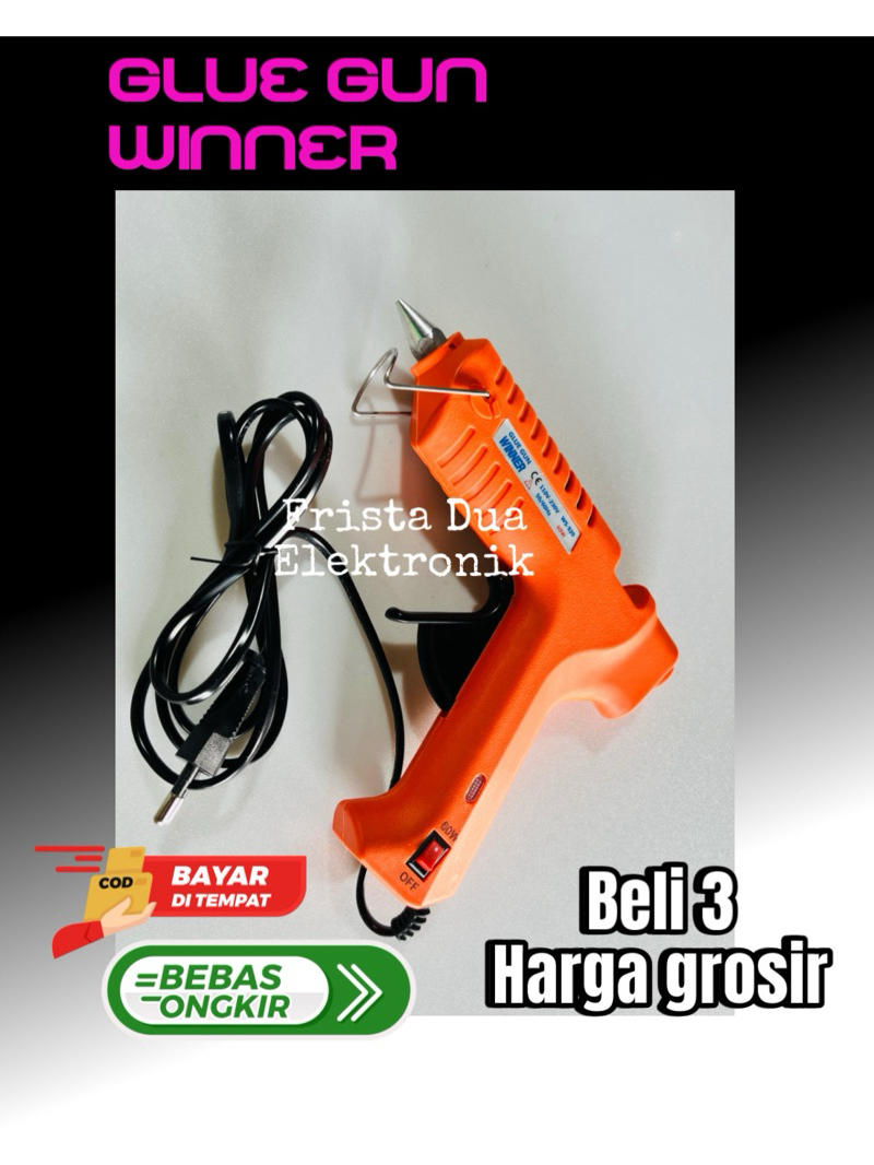 Jual Glue Glu Gun Gan Lem Tembak WINNER WS920 Plus On Off 60Watt ...