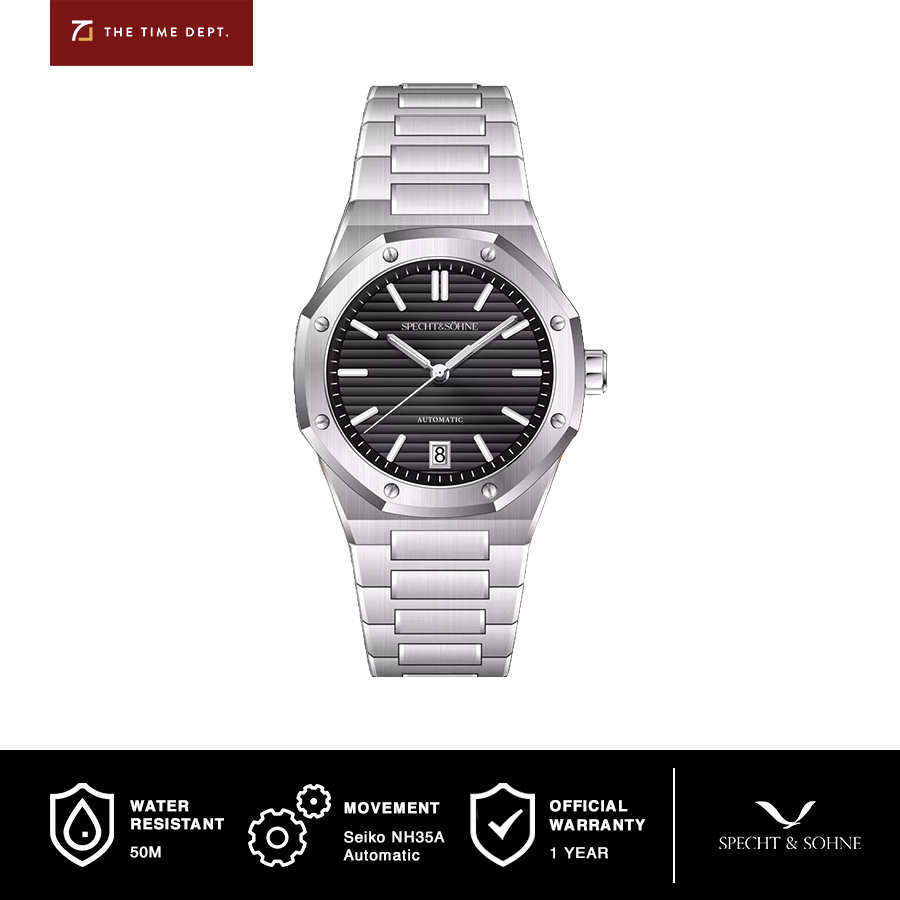 Jual Specht & Sohne AP Homage Oak Automatic Black with Seiko NH35A ...