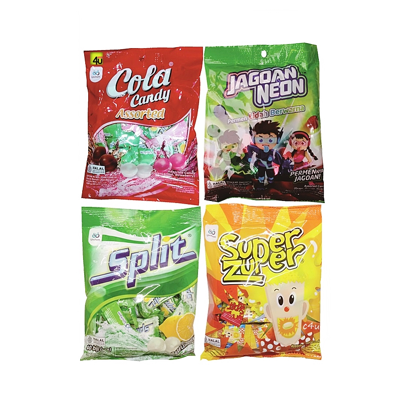 Jual Unifam - Assorted Candy - COLA SPLIT ZUPER | Shopee Indonesia