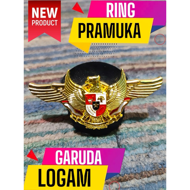 Jual Ring kacu pramuka garuda logam kombinasi wing Cincin | Shopee ...