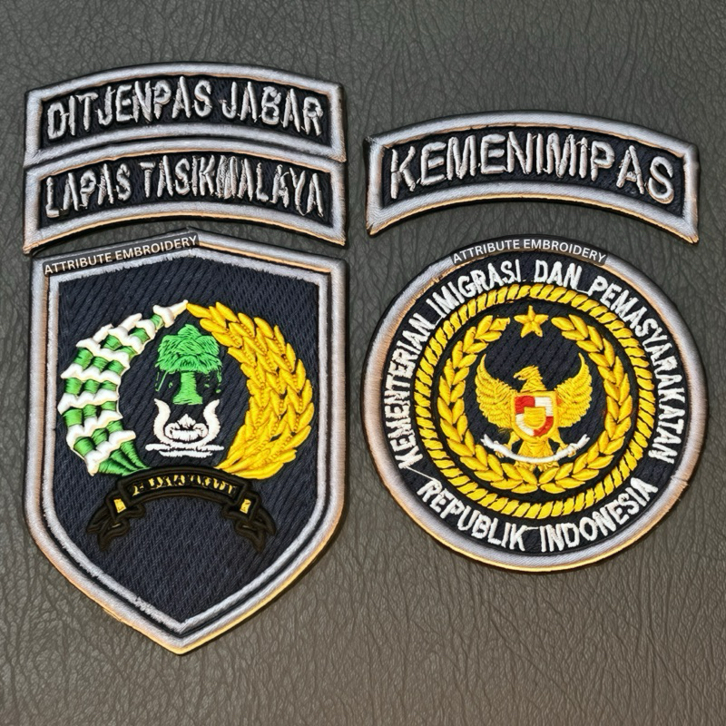 Jual ATRIBUT PDH / PDL POLSUSPAS KEMEIMIPAS KEMENKUMHAM BORDIR TIMBUL ...
