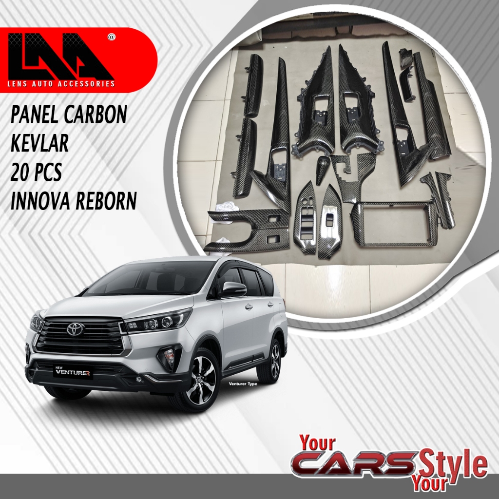 Jual PANEL INTERIOR INNOVA REBORN CARBON KEVLAR ASLI 20 PCS | Shopee ...