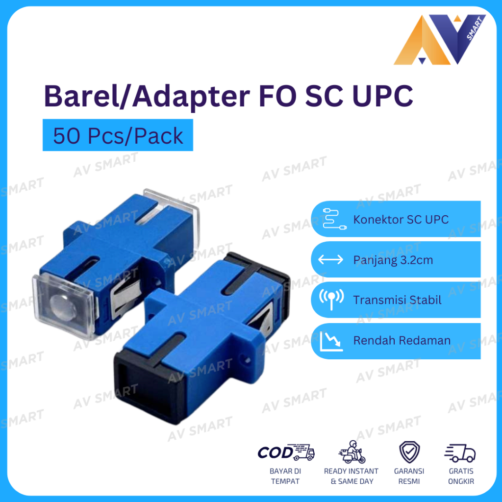 Jual (1 Pack) Barel Adapter Fiber Optik SC UPC Sambungan Konektor ...