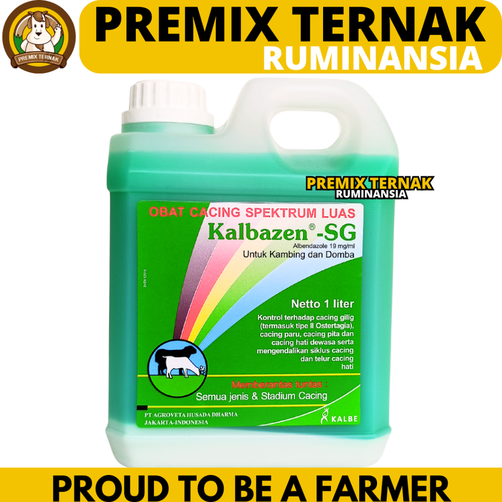 Jual KALBAZEN SG 1 LITER - Obat Cacing Hewan Cair Efektif Membasmi ...