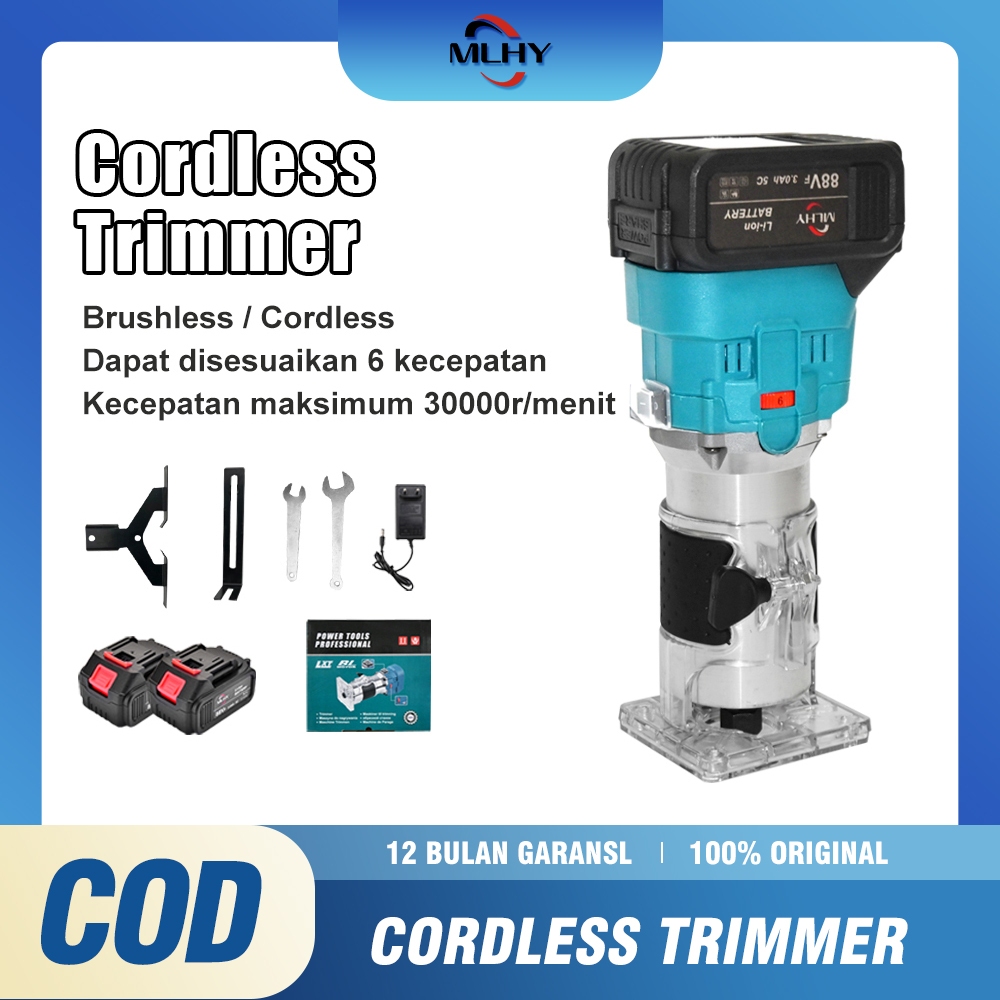 Jual MLHY Brushless Mesin Profil Kayu Wood Trimmer cordless listrik ...