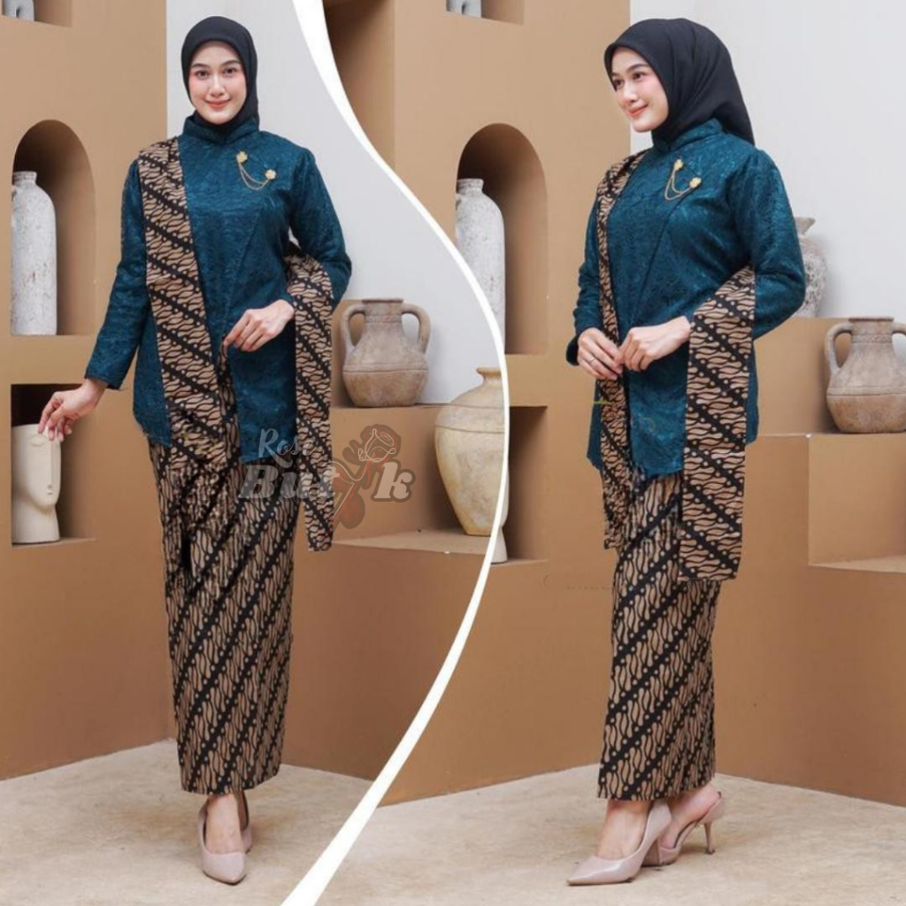 Jual 3 in1 Set Kebaya Jawa JANGGAN KARTINI FREE BROS DAN SLENDANG ...