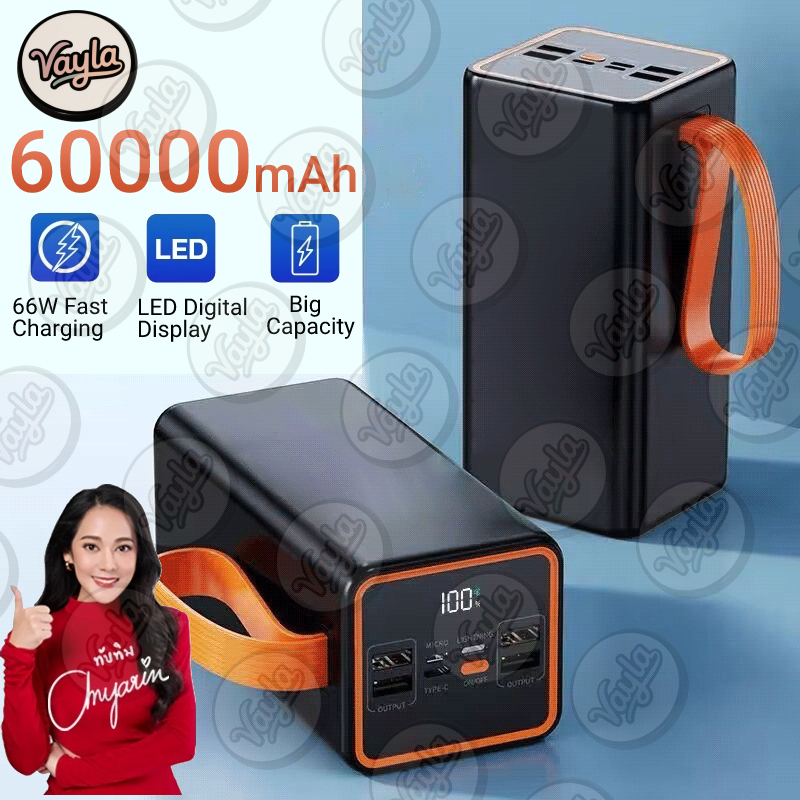 Jual 60000mAh 66W Super Fast Charging Power Bank LED Display Powerbank ...