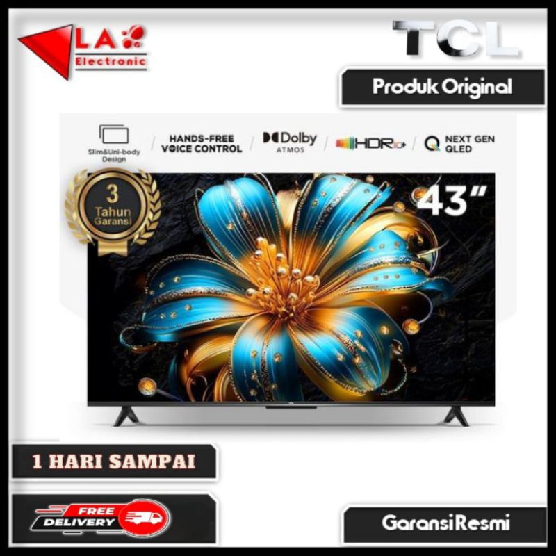 Jual TCL 43T6C GOOGLE TV 43 INCH UHD 4K HDR DOLBY ATMOS & VISION GEN ...