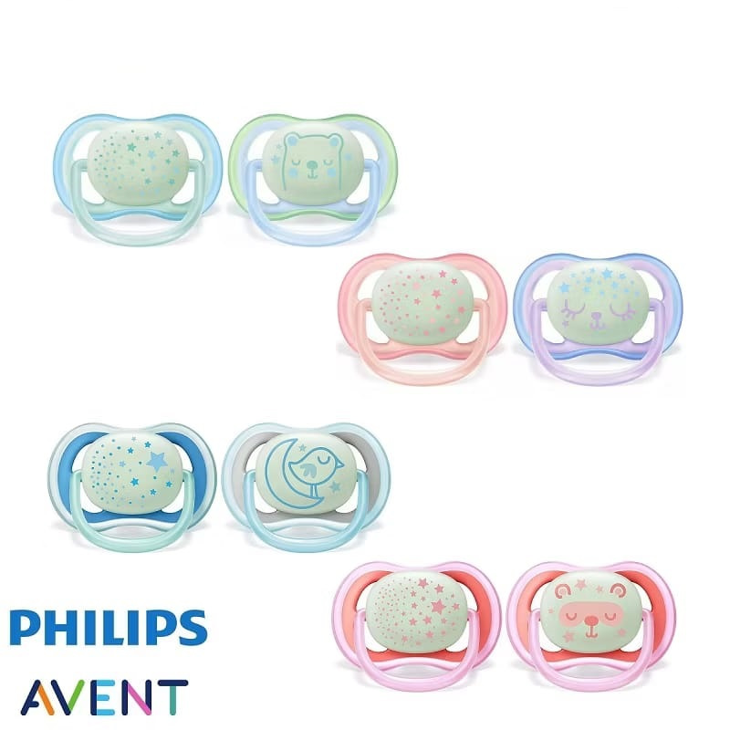 Jual Philips Avent Pacifier Soother Ultra Air Nighttime Glow In The ...