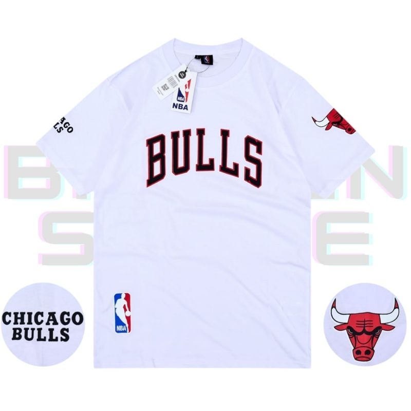 Jual [COD] Kaos Pria Chicago Bulls T-shirt Baju kaos Distro Lengan ...