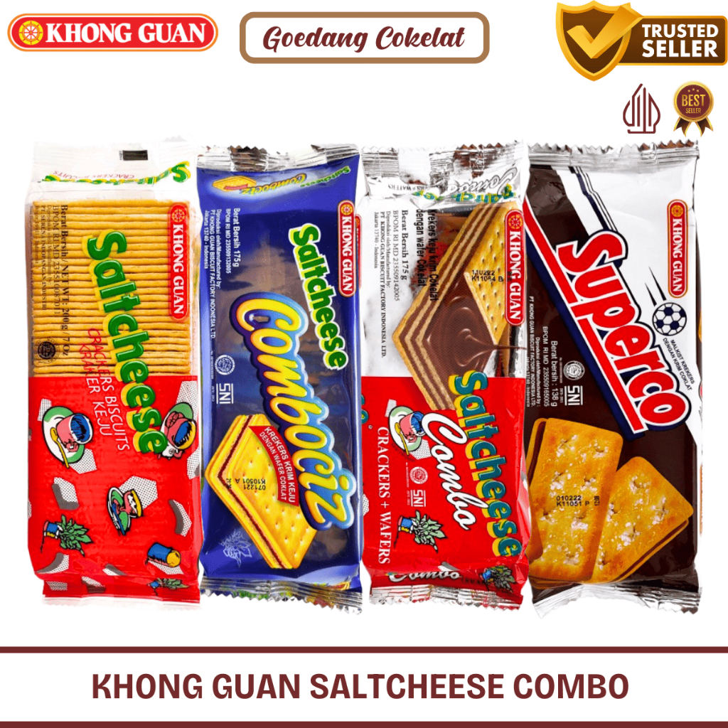 Jual Khong Guan Saltcheese Combo Combociz Crackers Biscuit Krekers Keju ...