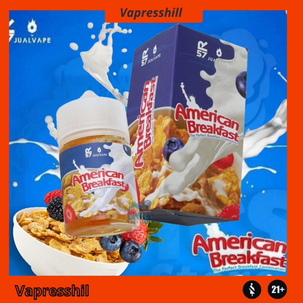 Jual AMERICAN BREAKFAST V2 MIX BERRIES CEREAL OATMEAL FREEBASE 60ML ...