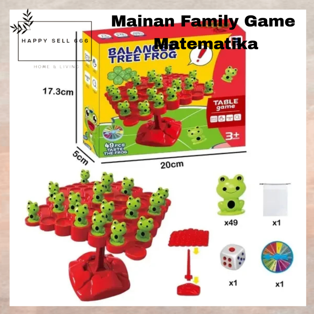 Jual HPSELL Mainan Family Game Matematika Edukasi Tree Frog Balance ...