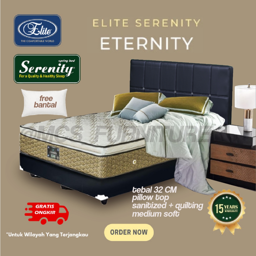 Jual Springbed Kasur Elite Serenity Eternity Pillow Top Semarang 90 100 ...