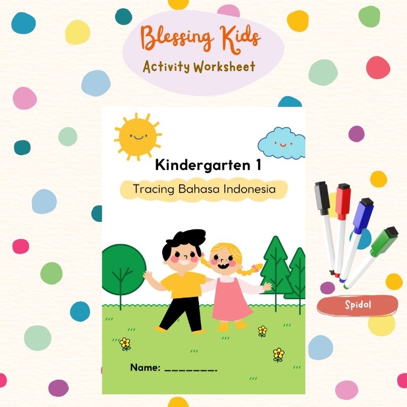 Jual Blessing Kids - Tracing Suku Kata Worksheet - Kindergarten1 1 - 4 ...