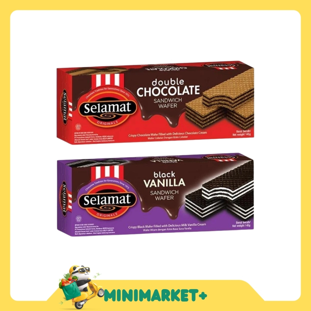 Jual SELAMAT WAFER DOUBLE SANDWICH WAFER 145GR | Shopee Indonesia