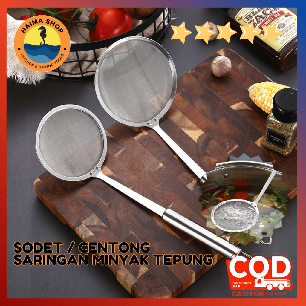 Jual SODET / CENTONG SARINGAN MINYAK TEPUNG / SARINGAN AMPAS SUP ...