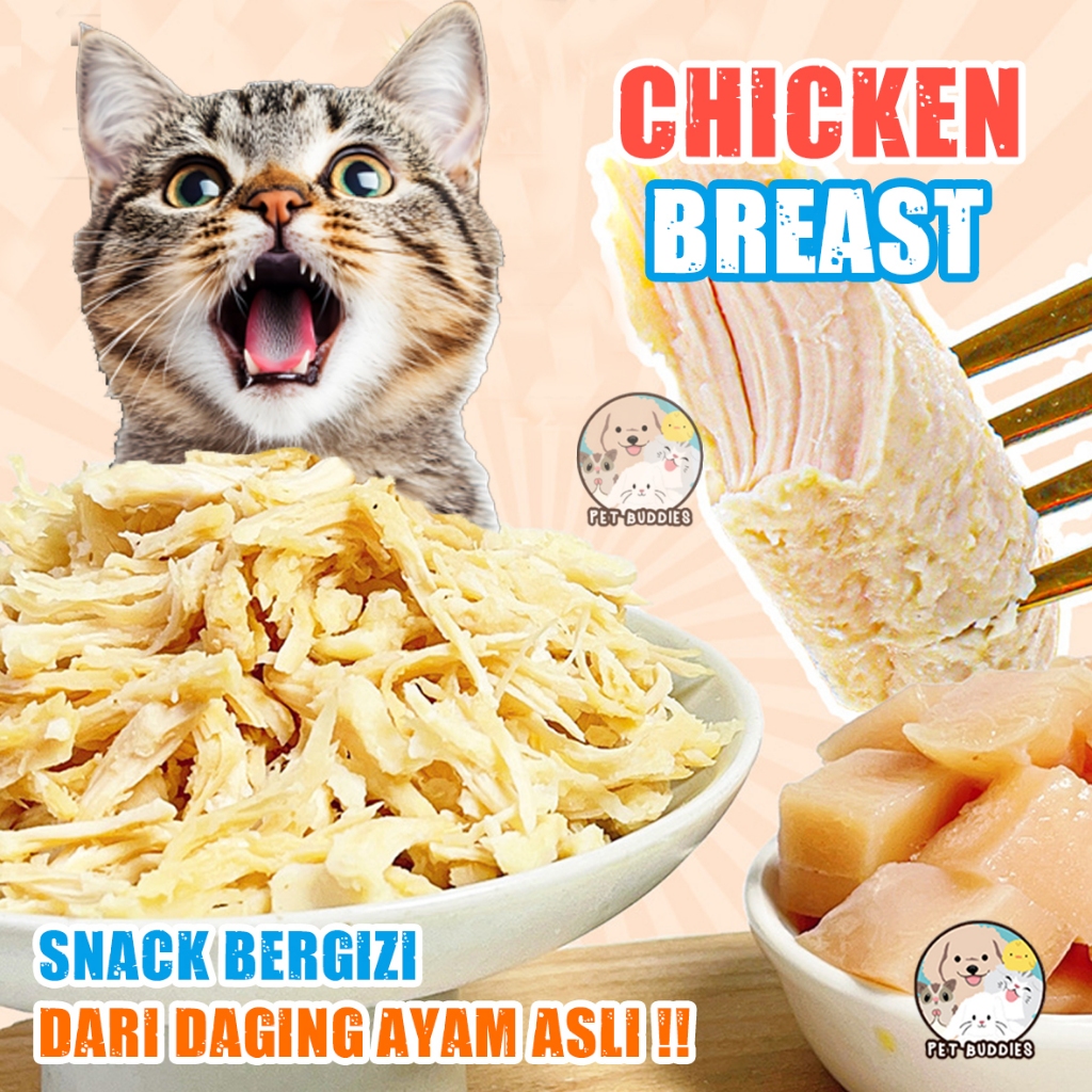 Jual Snack Kucing / Makanan Kucing / 100% Daging Ayam Asli / Snack ...