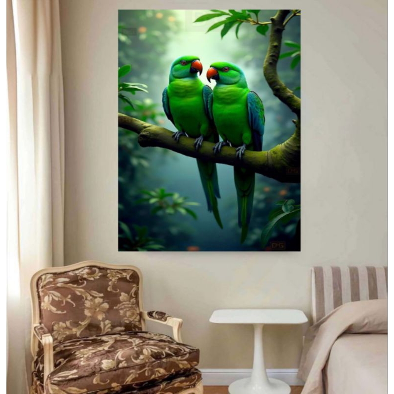 Jual poster cetak,BURUNG CANTIK,hiasan dinding,lukisan cetak,poster ...