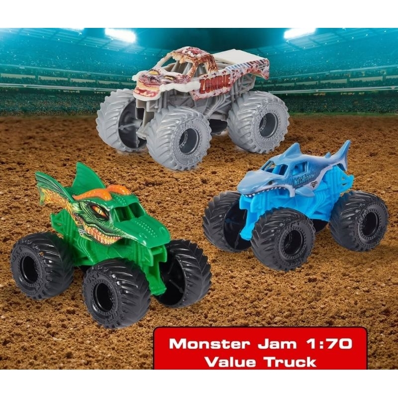 Jual [100% ORIGINAL MONSTER JAM] MOBIL PLASTIC MONSTER TRUCK 1:70 ...
