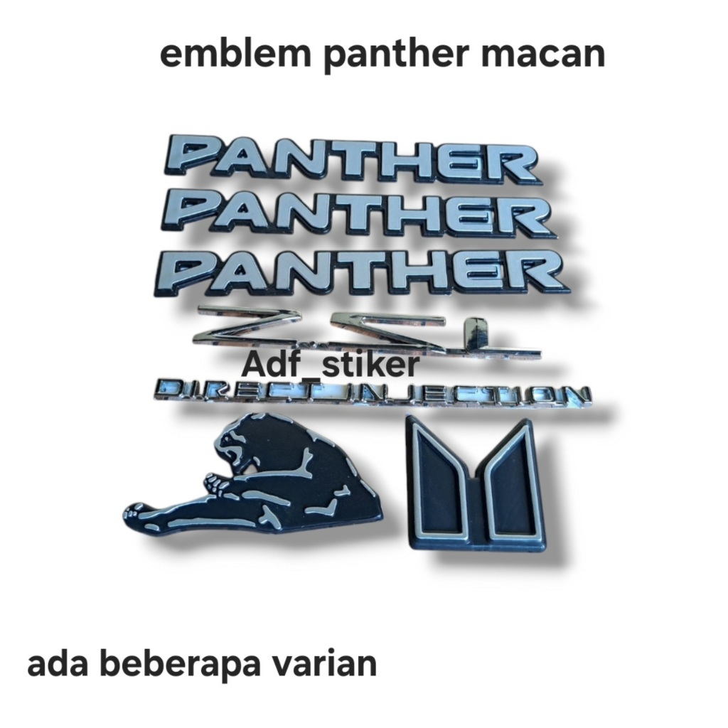 Jual emblem Logo panther macan / emblem panther 2.5 L macan / Logo M ...