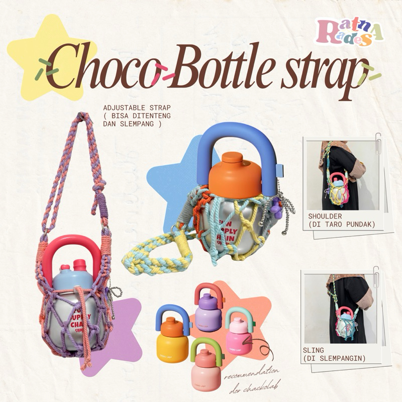 Jual Choco Bottle Strap | Botol Chacckolab | Tali Botol Tempat Minum | Shopee Indonesia