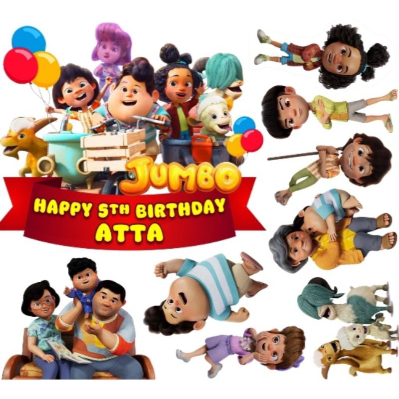 Jual Topper cake Jumbo gratis tambah nama usia dan 1 foto | Shopee ...