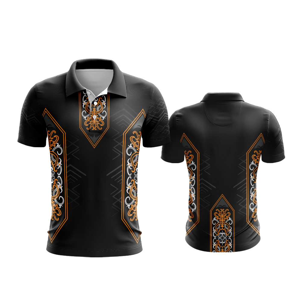 Jual Baju Motif Batik / Baju Batik Kalimantan Lengan Panjang / Kaos ...